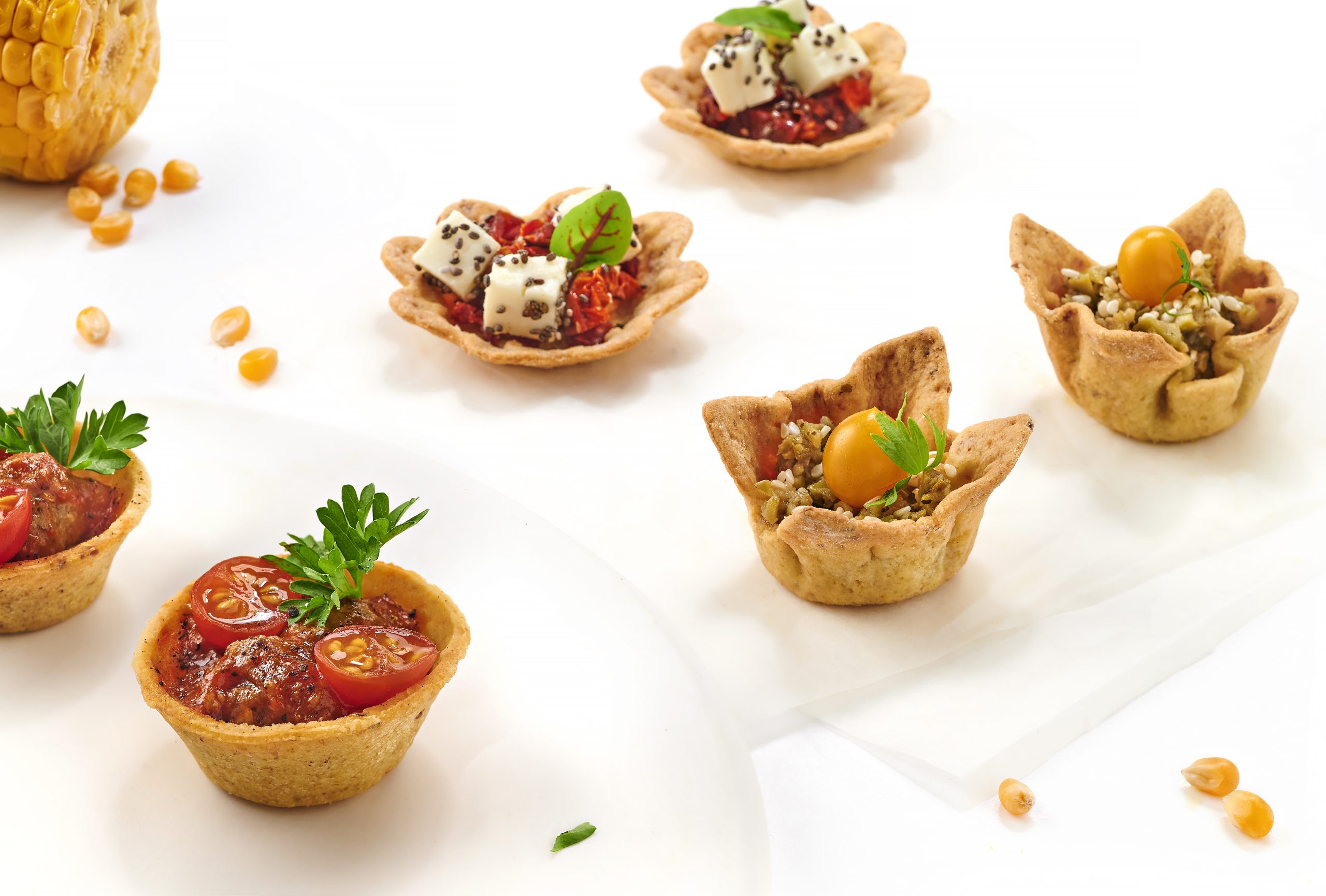 New in our appetizer assortment! The Taco Cups! Corn-based and tasty ...