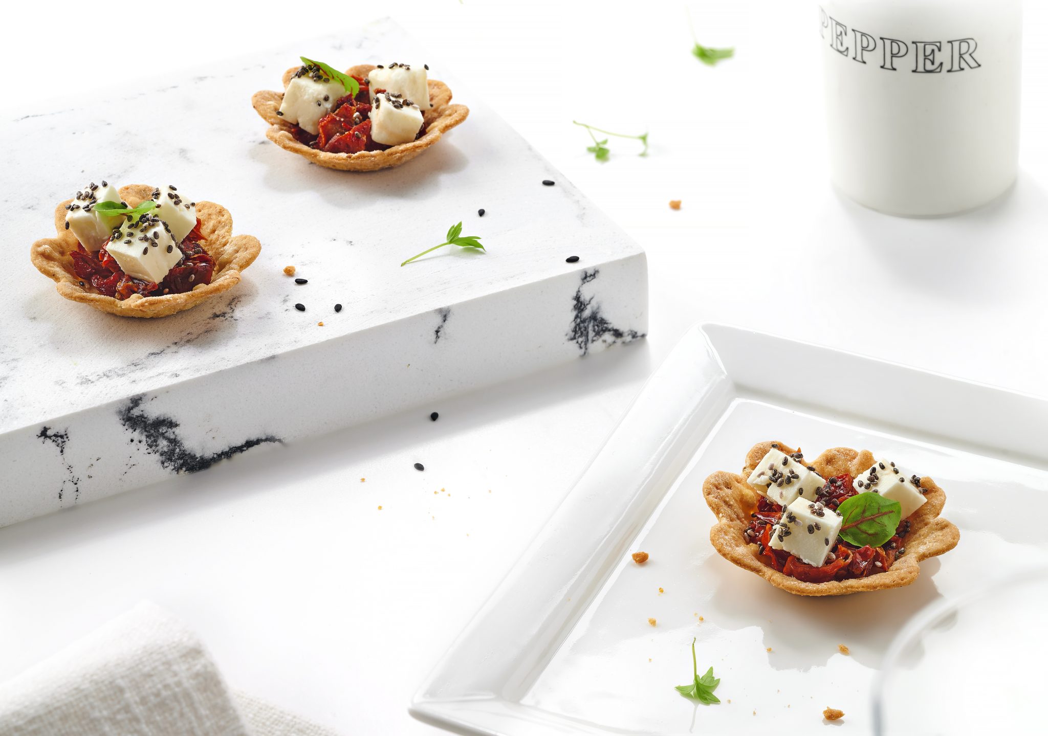 New in our appetizer assortment! The Taco Cups! Corn-based and tasty ...